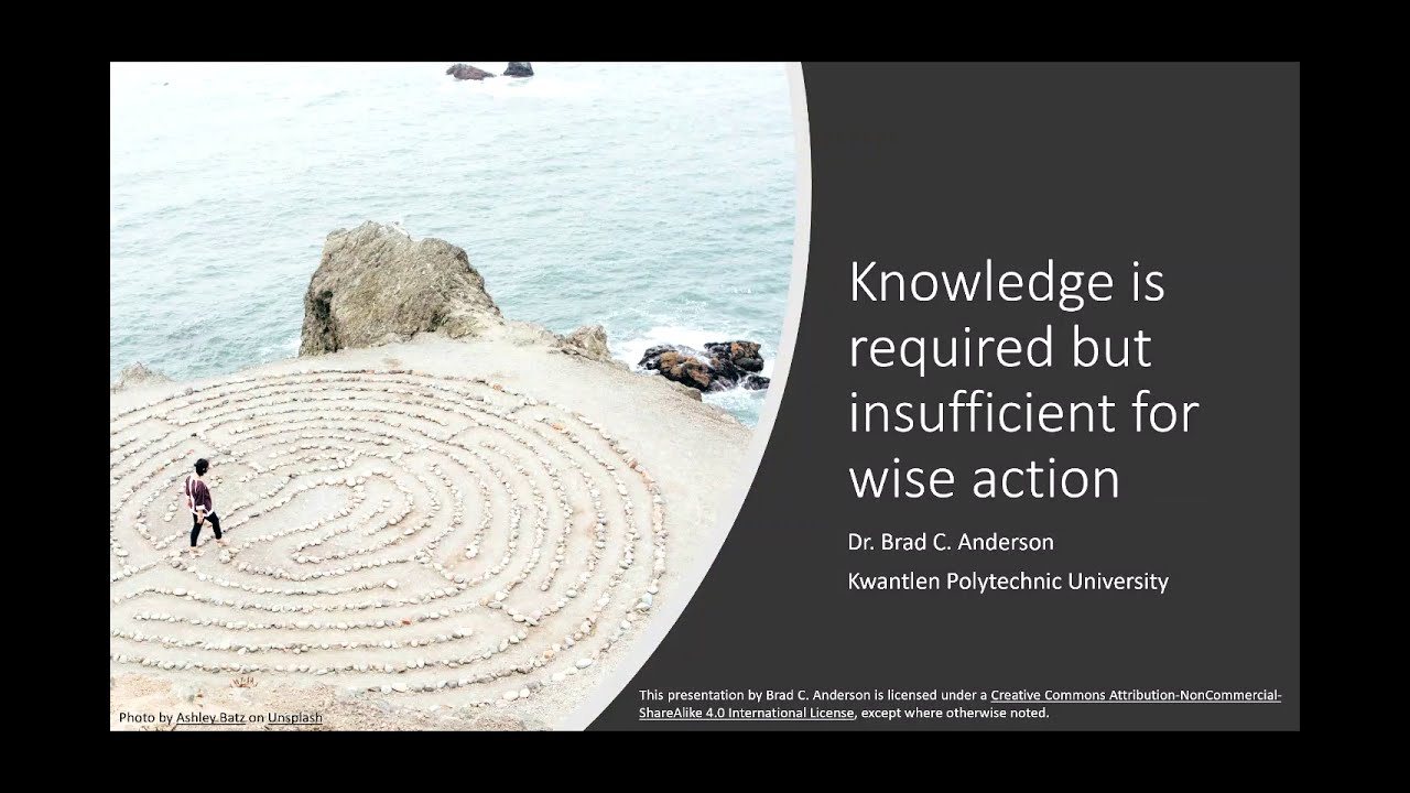 Knowledge is required but insufficient for wise action - YouTube