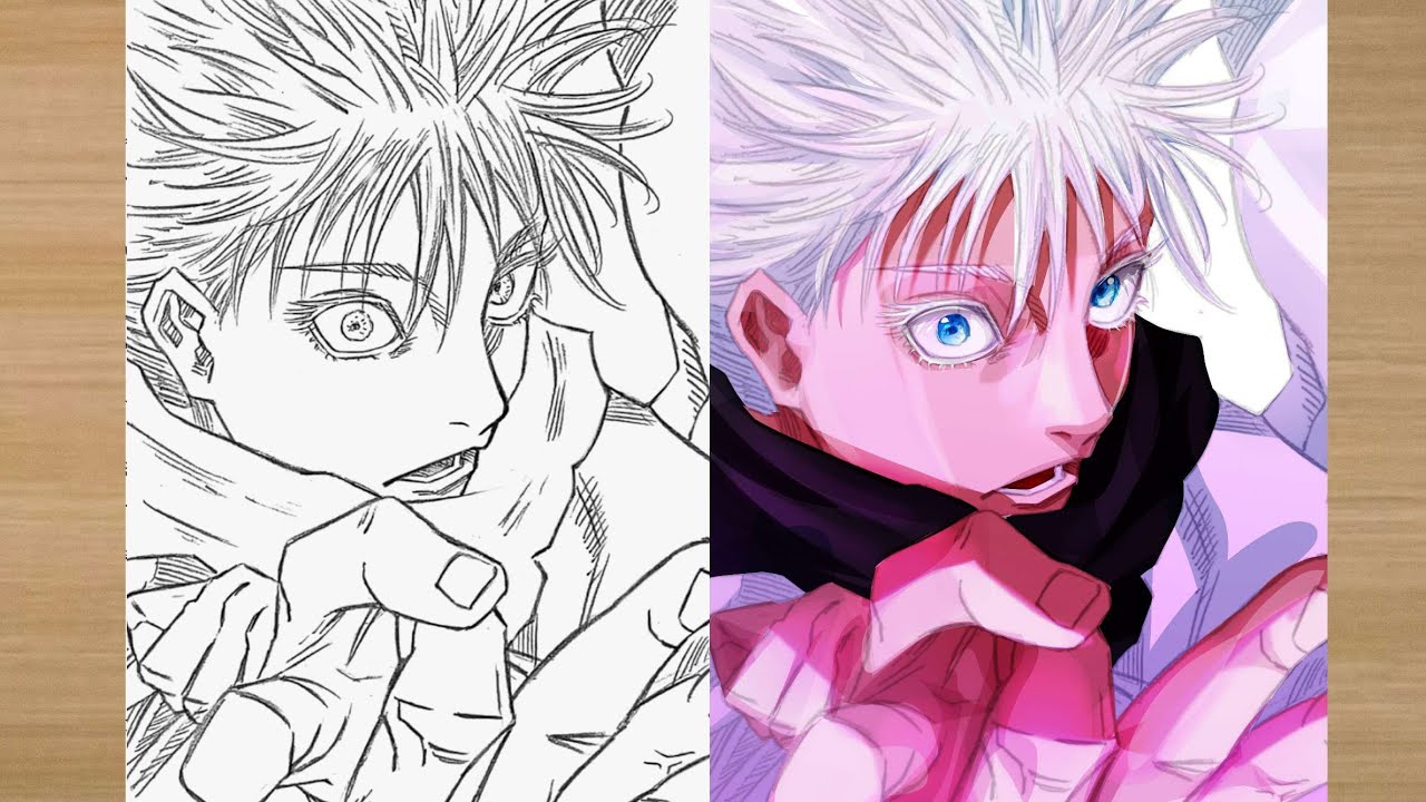 [Full Color] How to Draw Gojo 200% Hollow Purple - Jujutsu Kaisen - YouTube