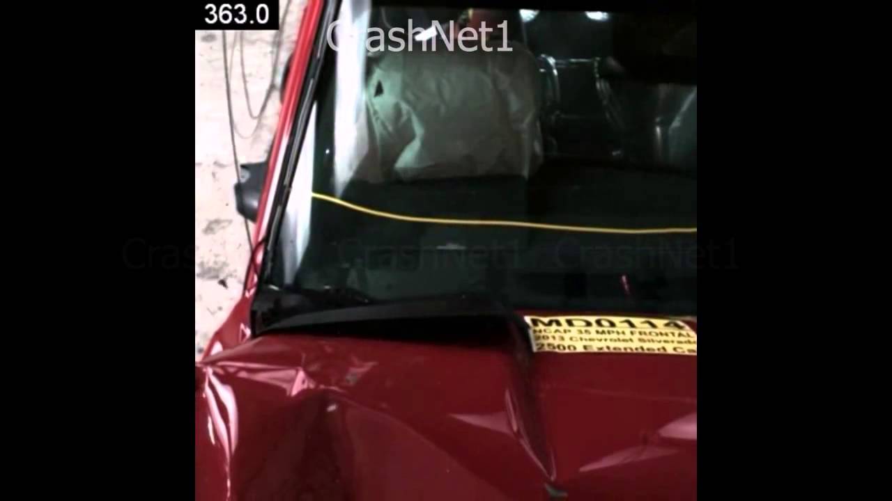 Vehicule 2013 Chevy Silverado 2500 HD _ GMC Sierra _ Frontal Crash Test ...