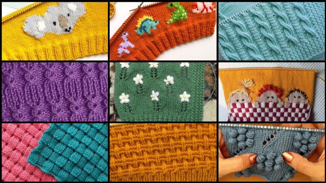 Beautiful Knitting Pattern Design For Sweater/Knitting Stitch Pattern ...
