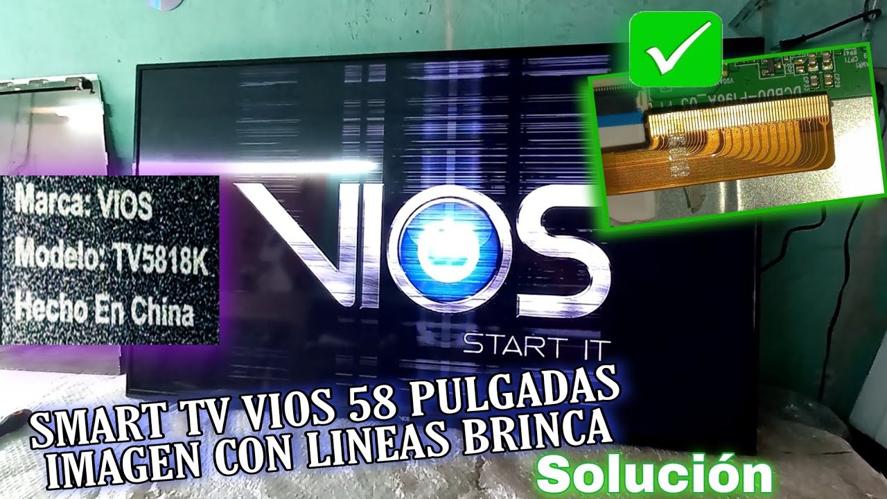 reparación de smart tv marca vios con lineas - YouTube