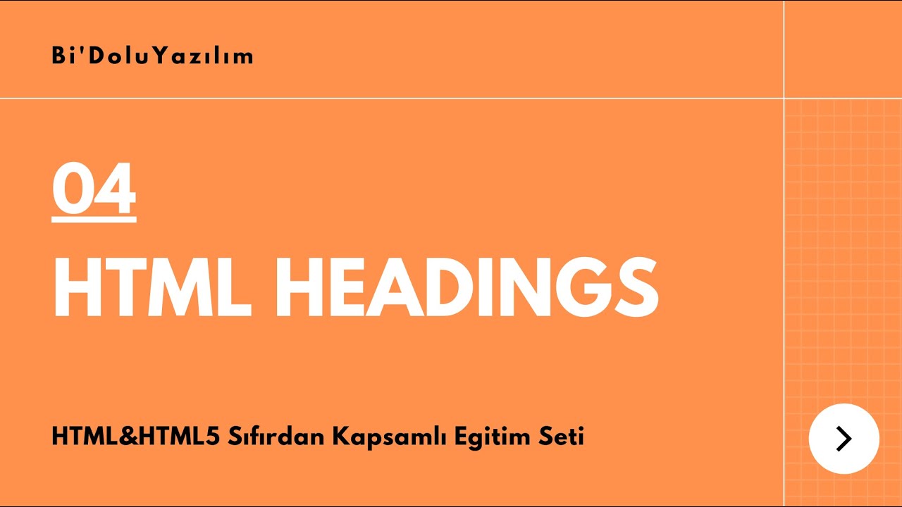 HTML Dersleri || HTML5 Dersleri -04- HTML Headings - YouTube