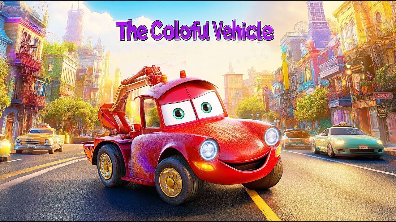 The Colorful Vehicles Song – Learn Colors with Fun Cars & Trucks ...