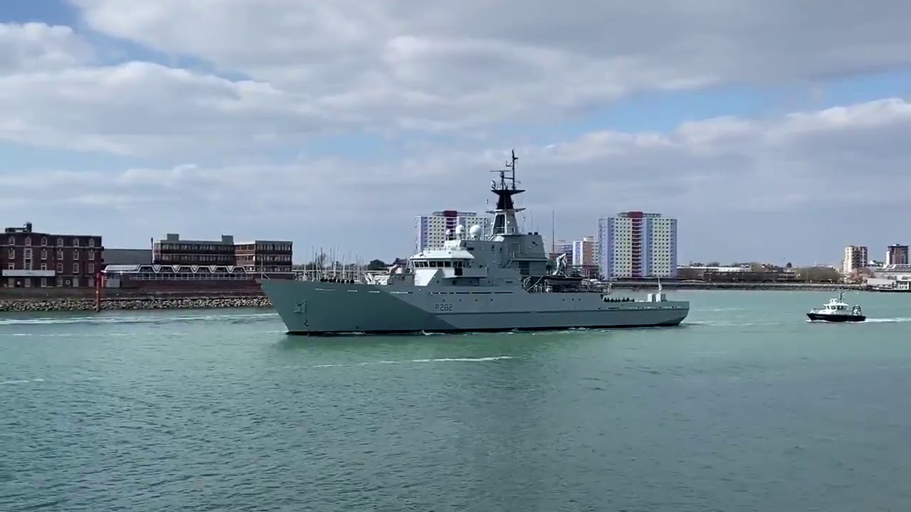 HMS Severn sails from Portsmouth - back to sea after being reprived ...