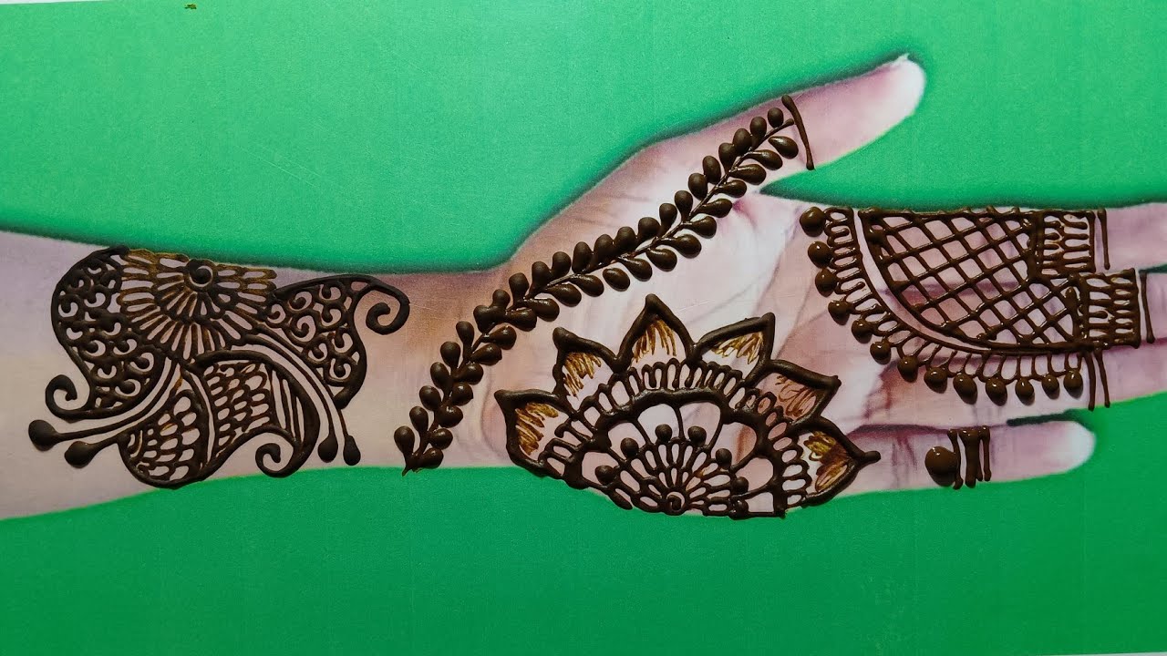 very very simple mehandi design & simple arebic mehandi design & simple ...