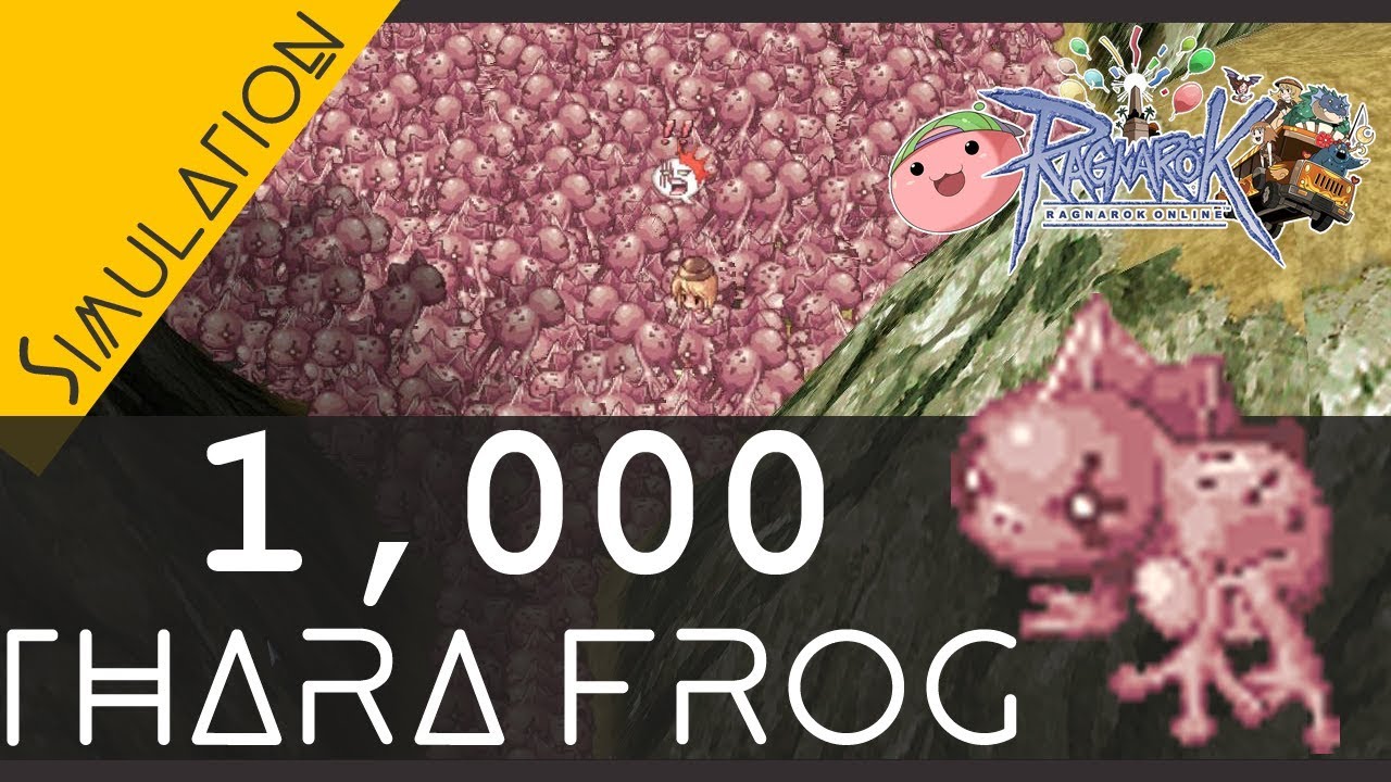 [Ragnarok Online] Simulation 1,000 THARA FROG Farming zeny - YouTube