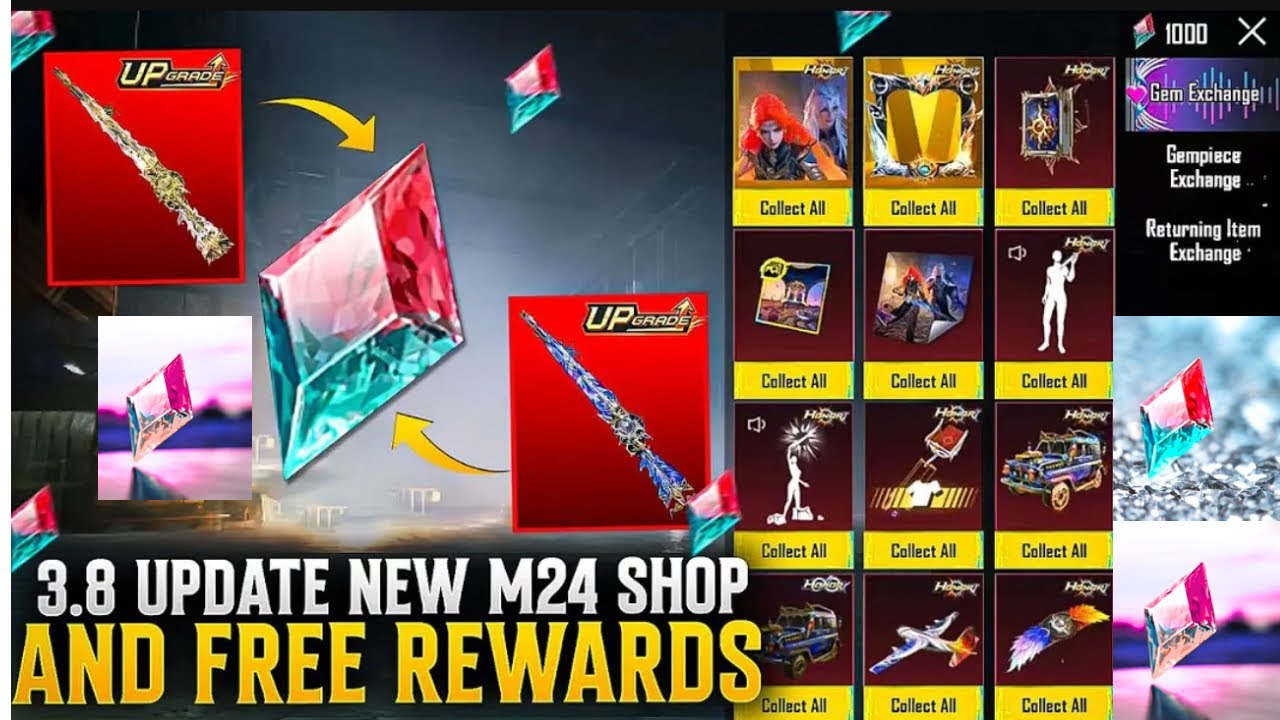 3.8 Update New M24 Shop | Free Mini Material | New Popularity Crystals ...