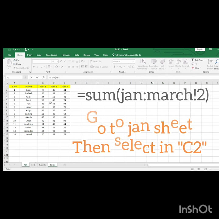 How To Sum 3sheet Excel Exceltricks Exceltutorial Msexcel Exceltips Youtube
