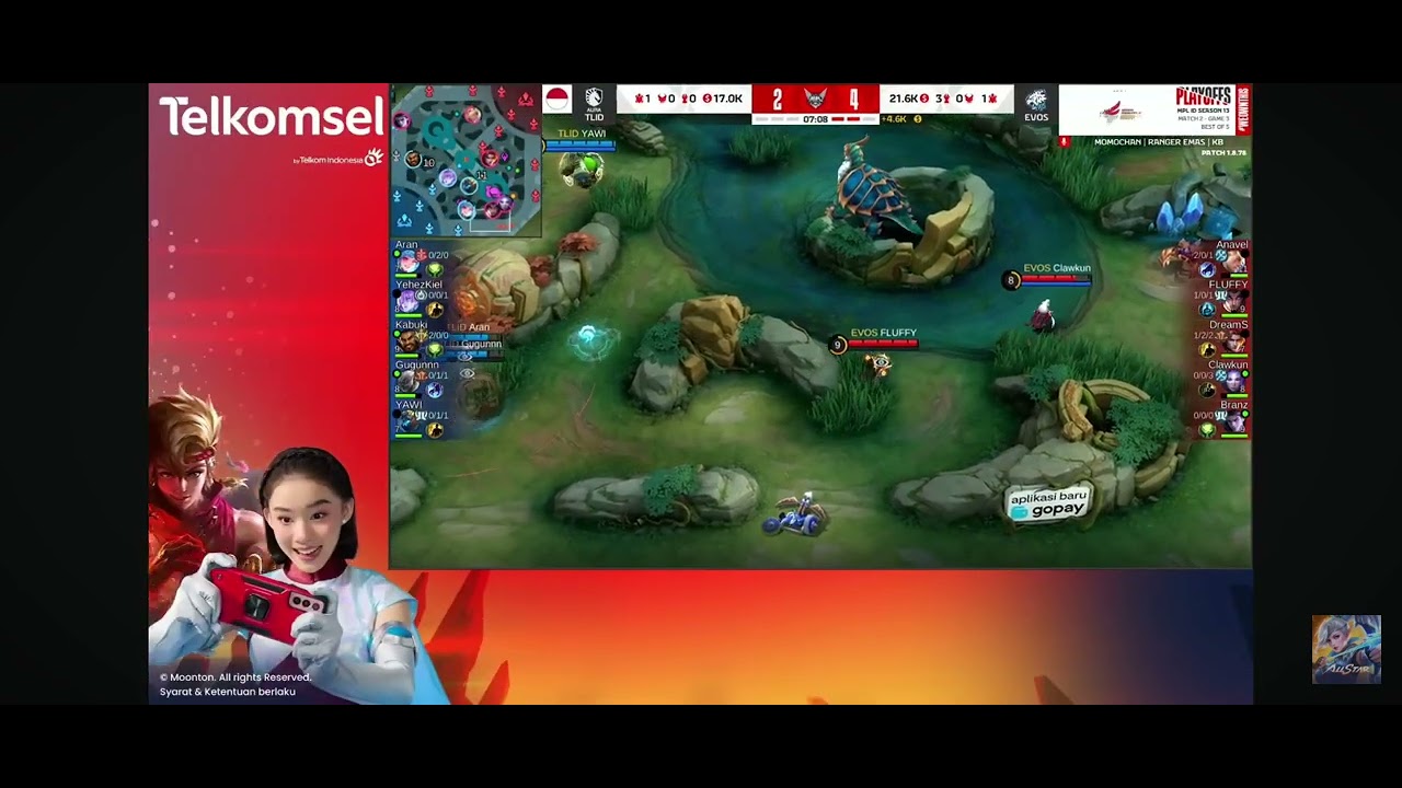 MATCH KE 3 !!! LIQUID INDONESIA VS EVOS GLORY!! NOLAN ANAVEL MENGGILA ...