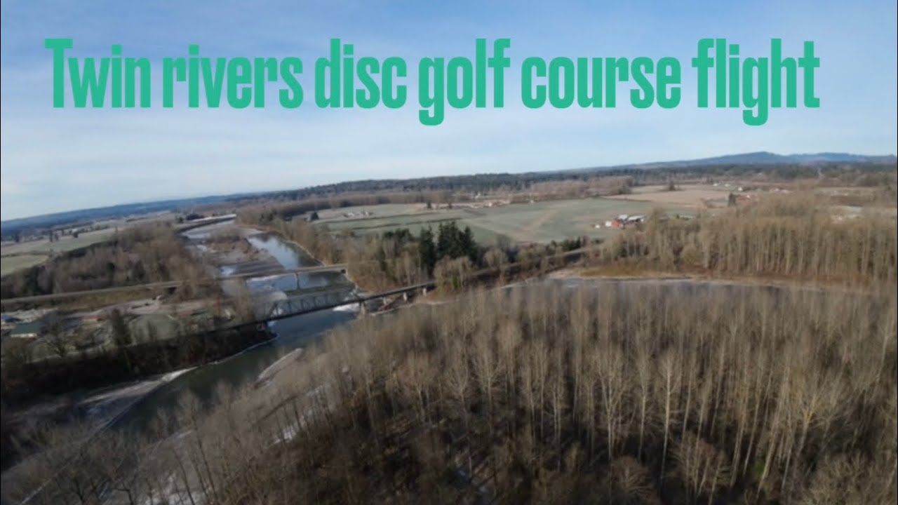 Twin rivers disc golf course flight from start to finish with the Dji ...