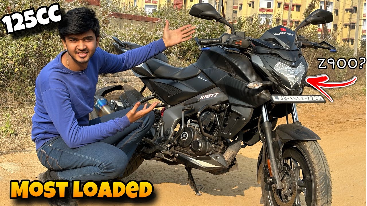 Most loaded 125cc bike 😱🔥 full carbon fiber : wisor : wheel cover : NS ...