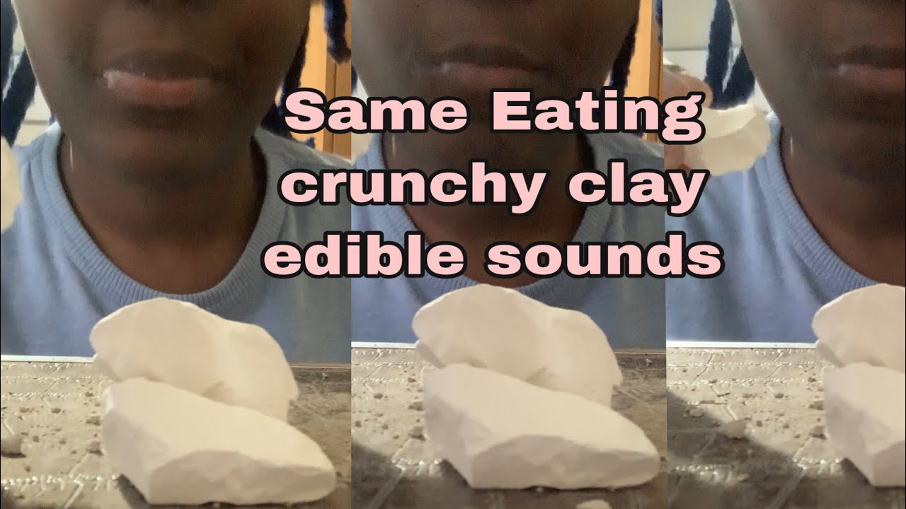 Asmr Eating clay Edible sounds Mukbang - YouTube