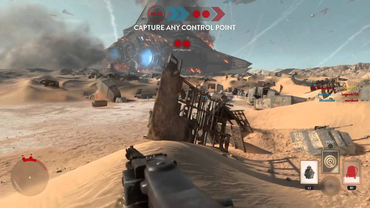 STAR WARS™ Battlefront™ Jakku DLC Map - YouTube