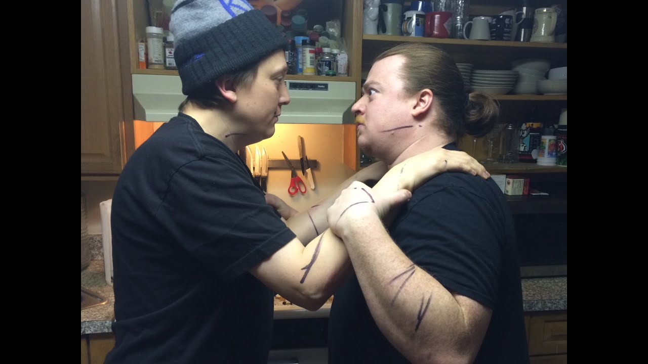ManBoobs Comedy Sharpie Fight 2015 - (Dan vs. Jeremy) - YouTube