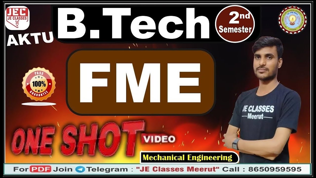 🔥 Fundamental of Mechanical Engg. B.Tech 1st Semester One Shot Marathon Class JE CLASSES || AKTU ...