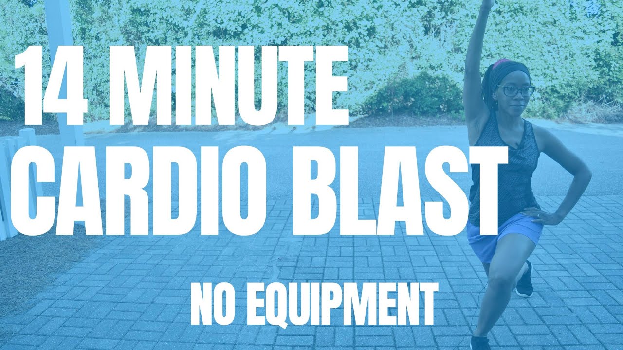 14 MINUTE // CARDIO BLAST HIIT // NO EQUIPMENT - YouTube