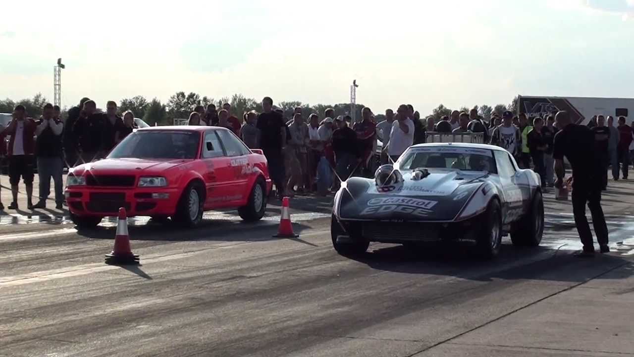 Chevrolet Corvette VTG Turbo 1400 HP Vs. Dutter Racing Audi 90 Quattro ...