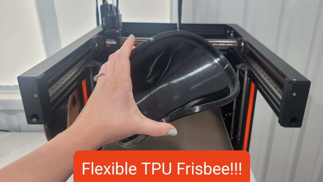 Flexible Frisbee using TPU on the Prusa XL! - YouTube