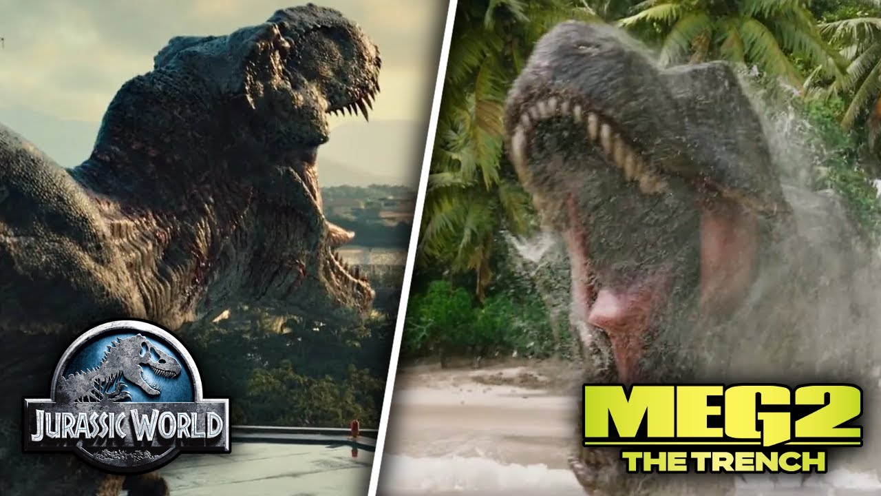 ALL JURASSIC PARK REFERENCES IN THE MEG 2: THE TRENCH! - YouTube
