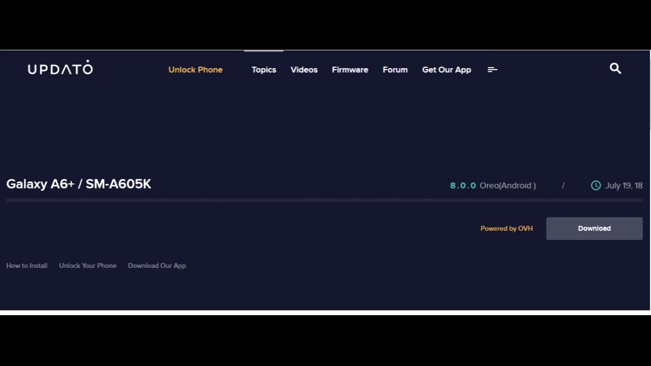 Free Download Android 8.0.0 Oreo Galaxy A6+ SM-A605K Firmware - YouTube
