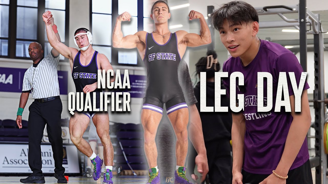 Attempting NCAA Qualifier's BRUTAL Leg Day! - YouTube