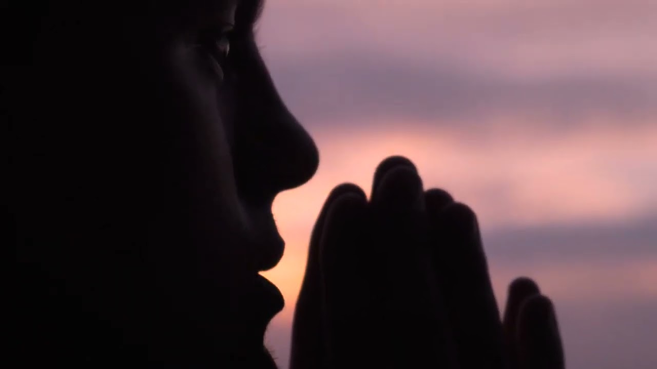 No copyright Man praying with joined hands | Free stock footage ...