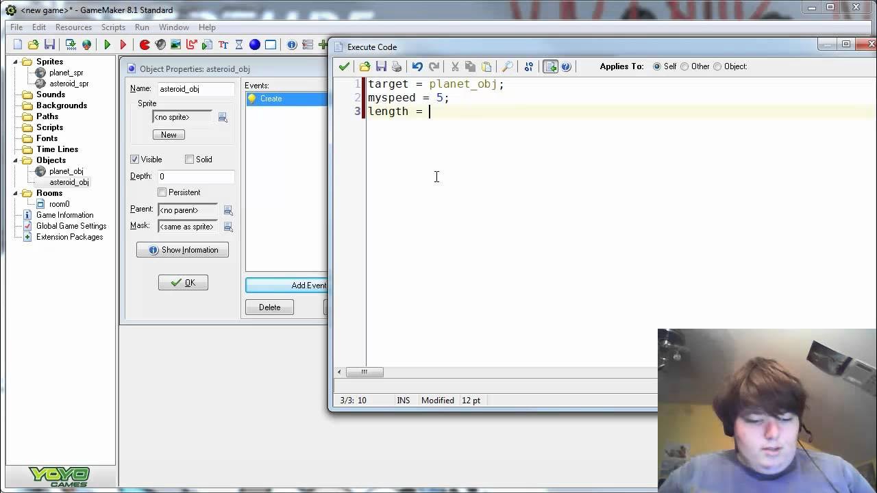 GM Tutorial 2: Orbit an object around another. - YouTube