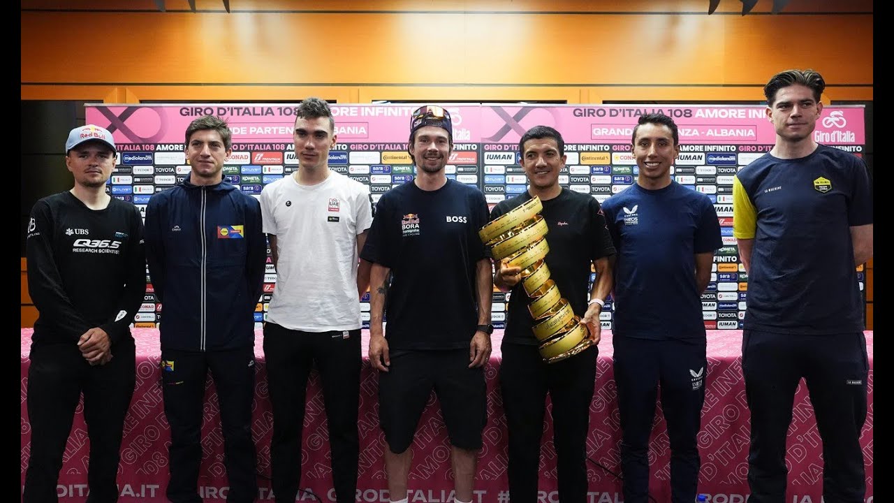 Giro d'Italia 2025 - Top riders press conference with Primoz Roglic ...