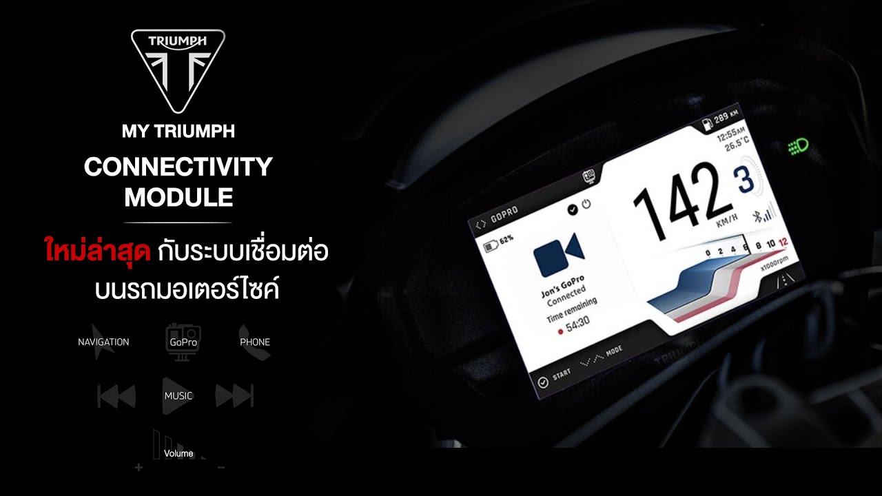 เทคโนโลยีเชื่อมต่อกับรถสุดล้ำจาก Triumph [My Triumph Connectivity ...