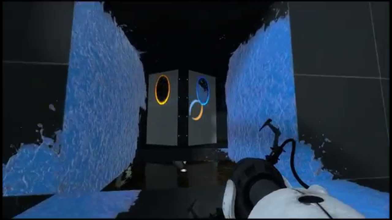 Portal 2 Repulsion gel Trailer Test Chamber remade - YouTube