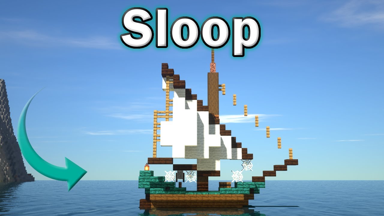 🚢 Minecraft Tutorial: How to Make a Sloop - YouTube