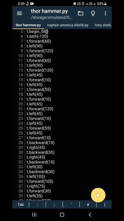 Creating thor hammer with python #phase3hammer #thorhammercoding #lovepythoncoding - YouTube