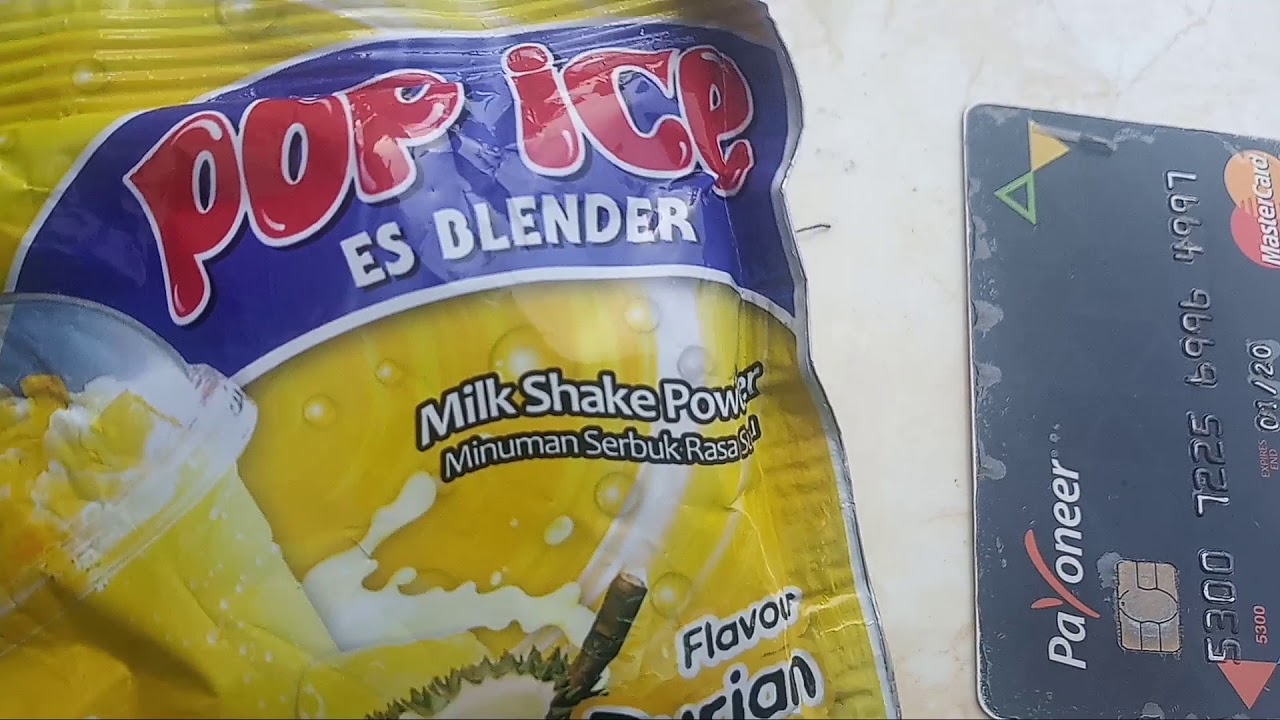 review pop ice flavour durian - YouTube