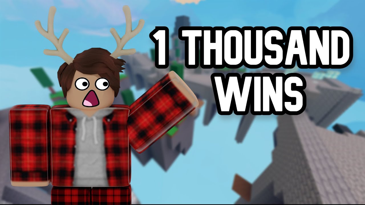 1 thousand wins in Roblox Bedwars - YouTube