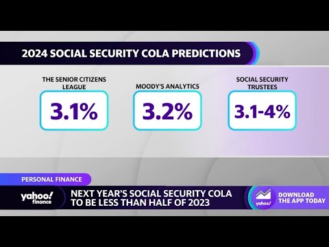 Social Security: Next year's COLA expected to be less than half of 2023 ...