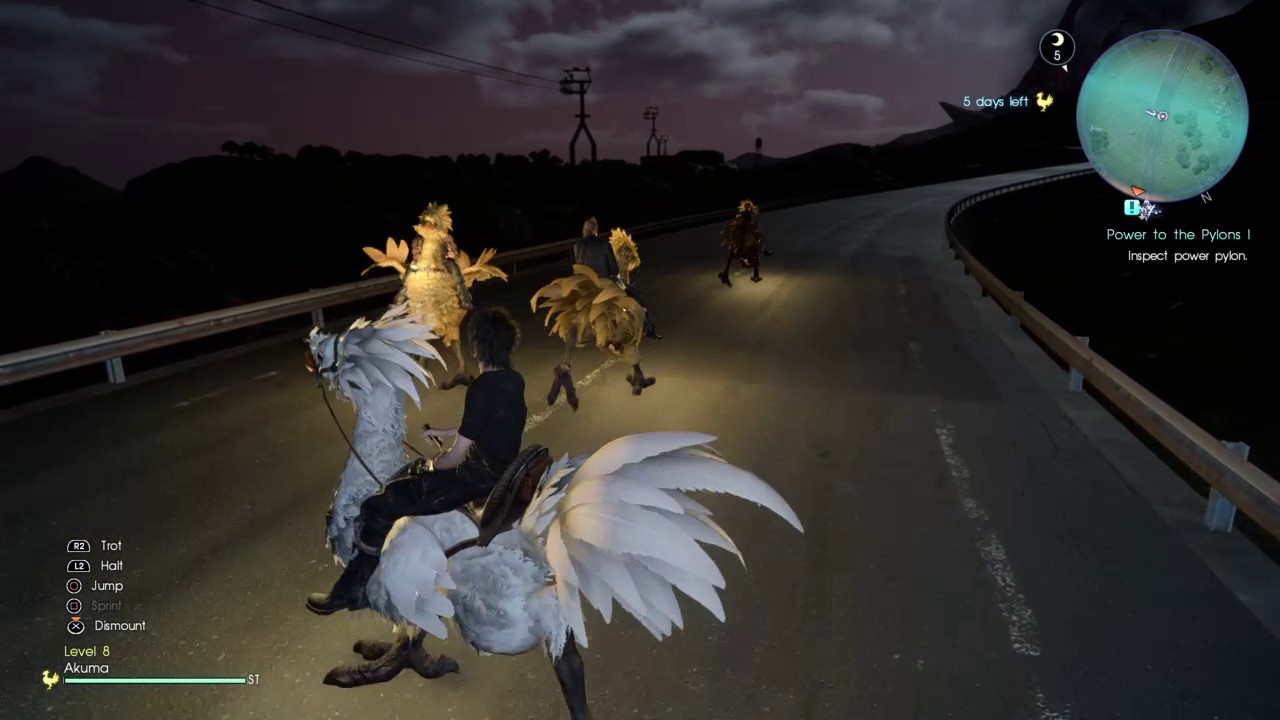 FINAL FANTASY XV - giant chickens! - YouTube