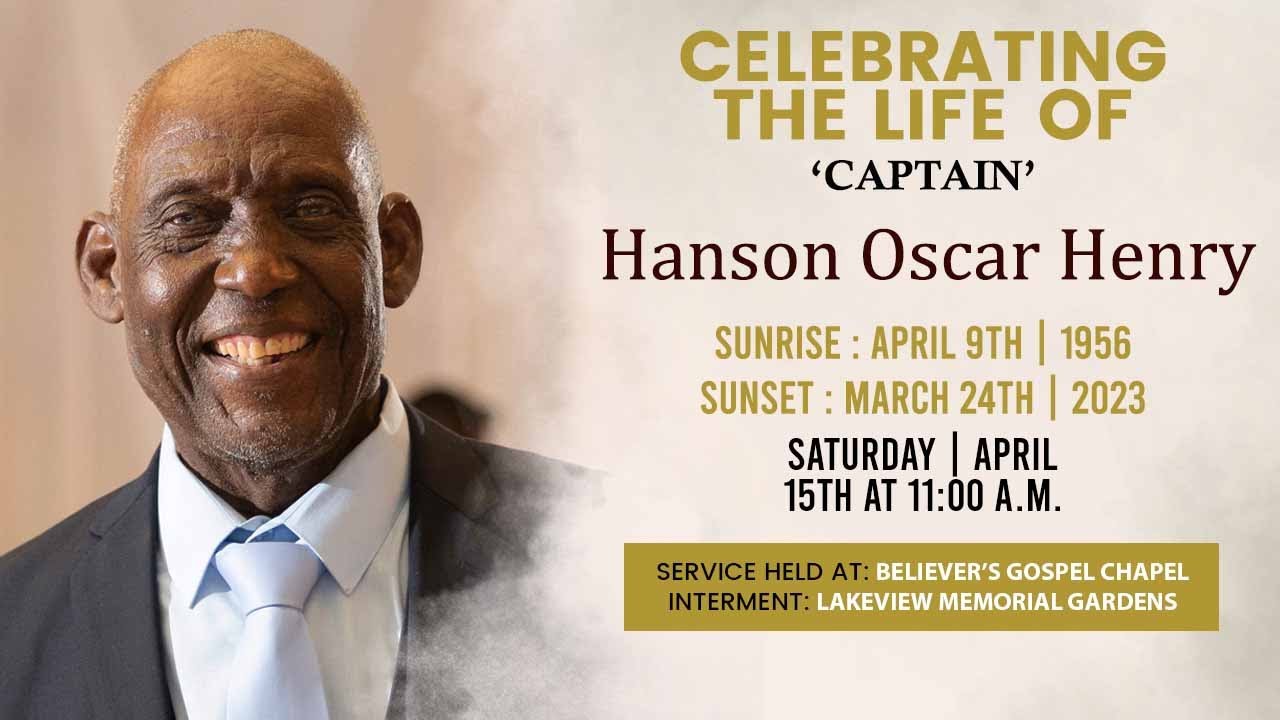 A Service of Thanksgiving for Captain Hanson Oscar Henry (Interment ...