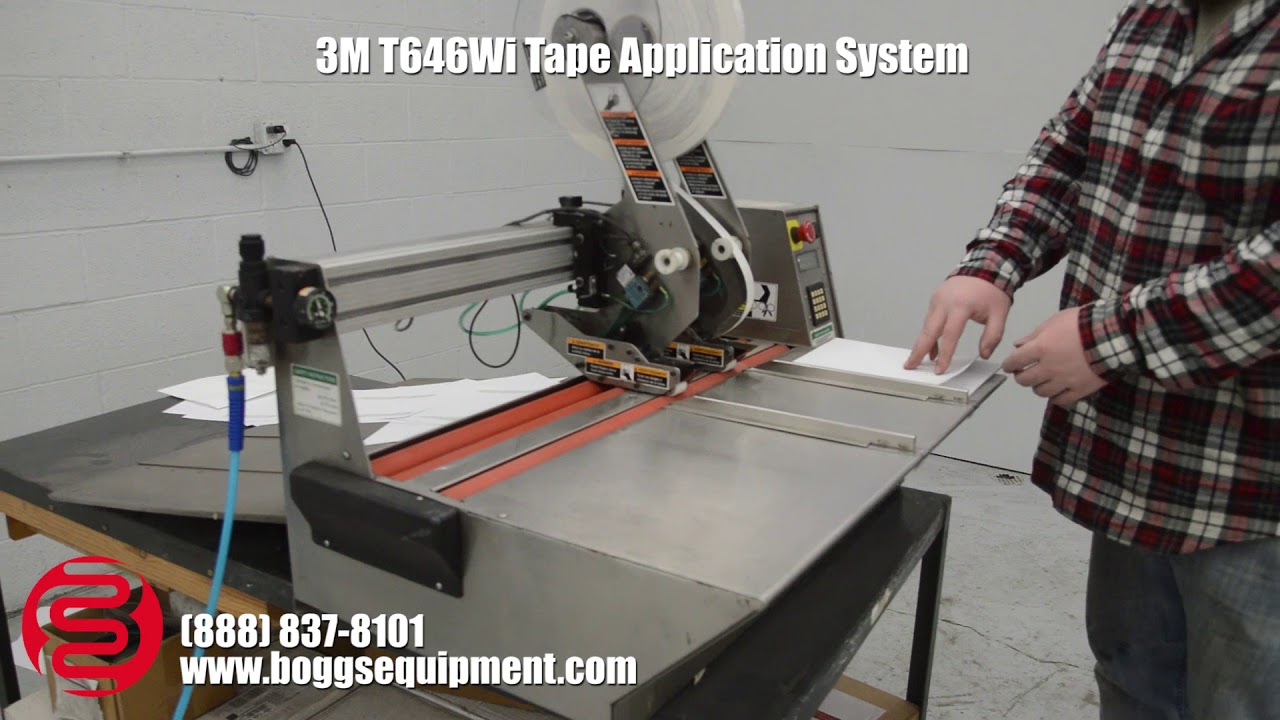 3M T646Wi Tape Application System - YouTube