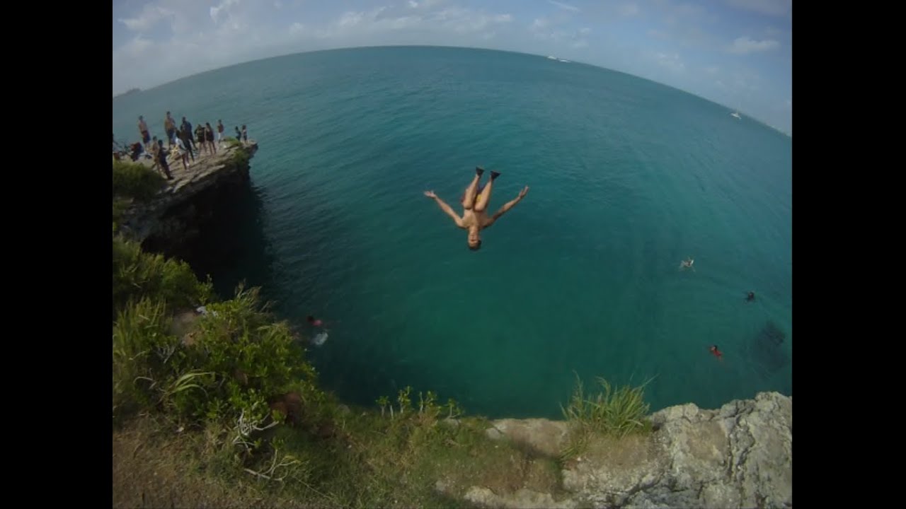 Bermuda Cliff Jumping GoPro - YouTube