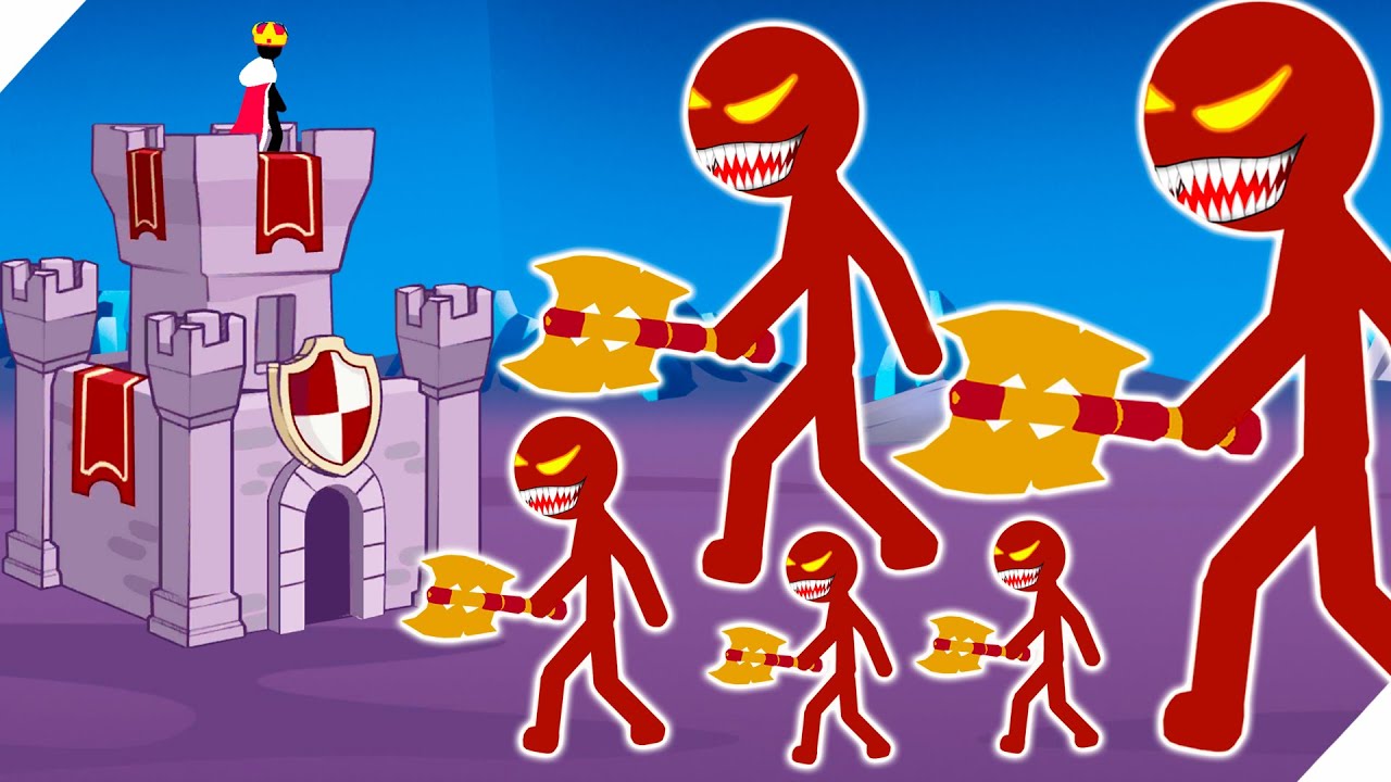 ПЕЩЕРНЫЕ ЖИТЕЛИ АТАКУЮТ ЗАМОК! Stickman War Legend of Stick - YouTube