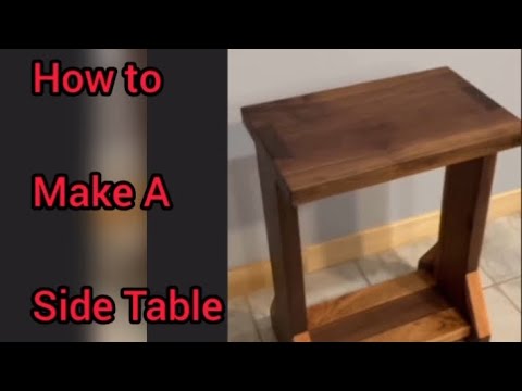 DIY Side Table | Easy Step-by-Step Guide - YouTube
