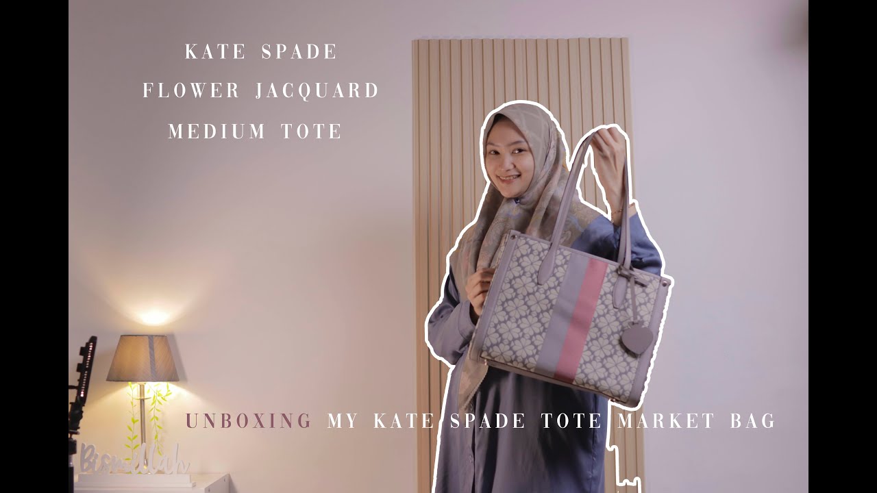 Bunbun’s Corner : UNBOXING MY KATE SPADE Flower Jacquard Stripe MARKET ...