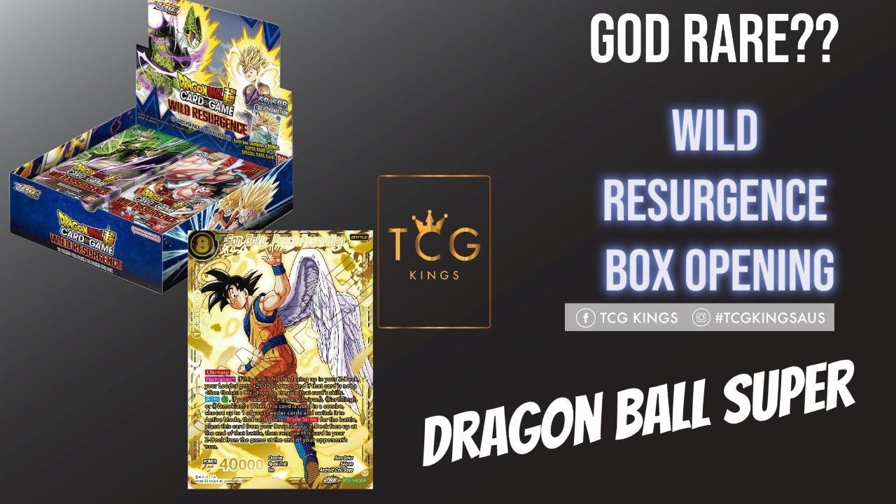 Goku God Rare - Wild Resurgence Booster Box Opening - Dragon Ball Super ...