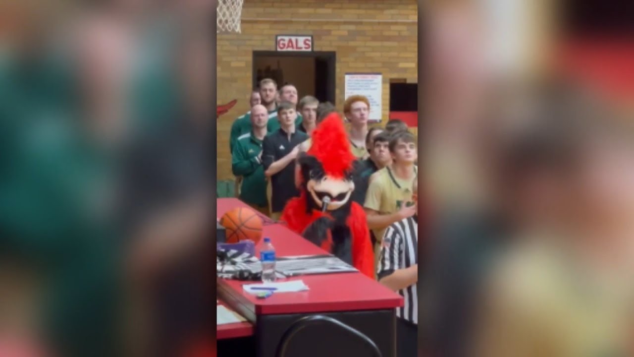 A bird with a beautiful voice - school mascot shows off passion for ...