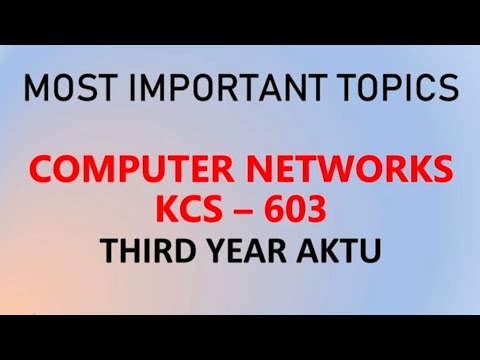 Computer Network Important Questions for Exams || Important Topics AKTU ...