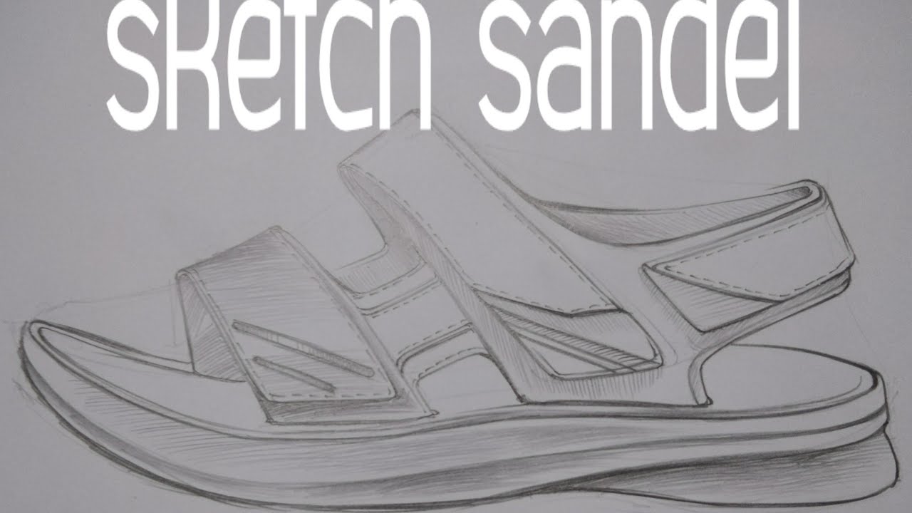 how to sketch sandel (design 3) - YouTube