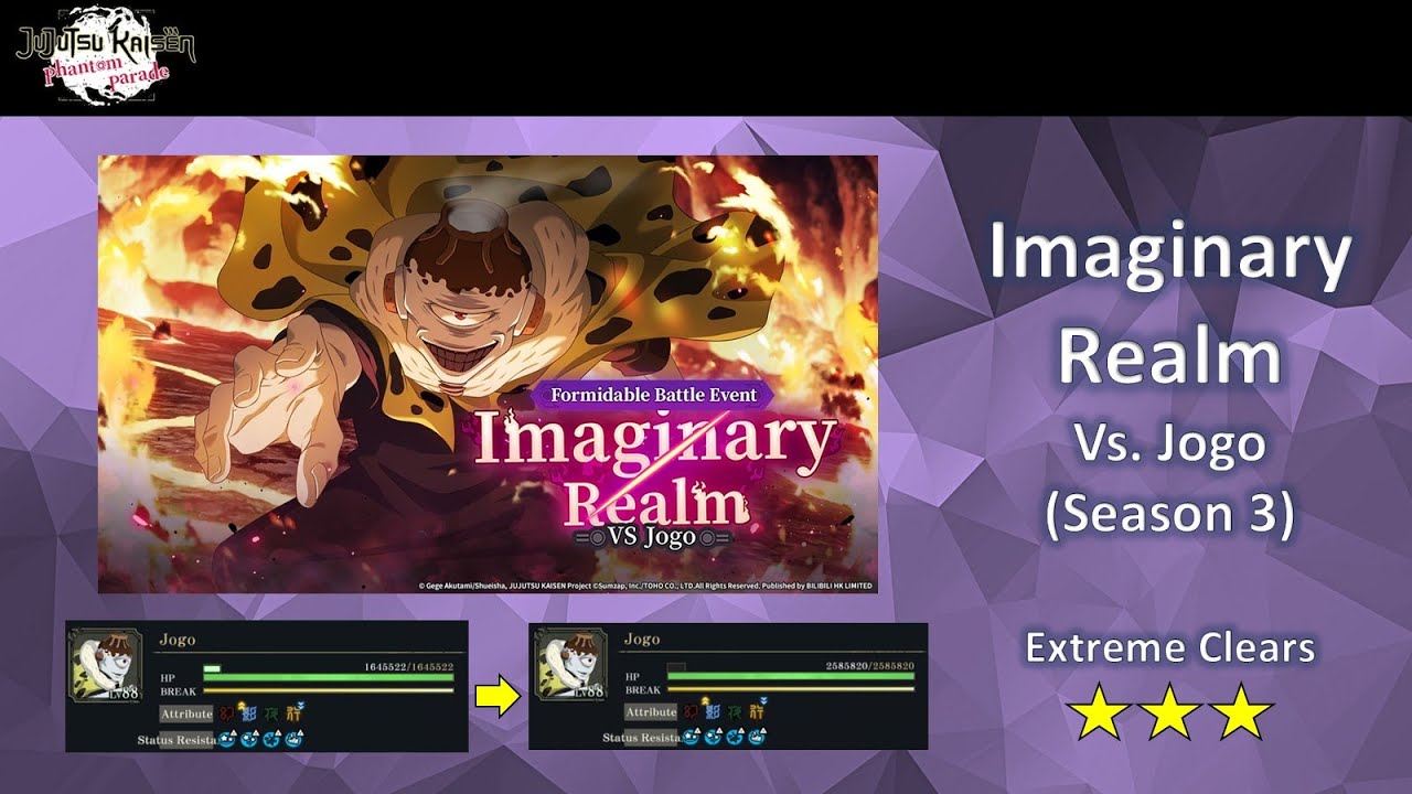 Imaginary Realm vs Jogo Season 3 Extreme Clears - YouTube