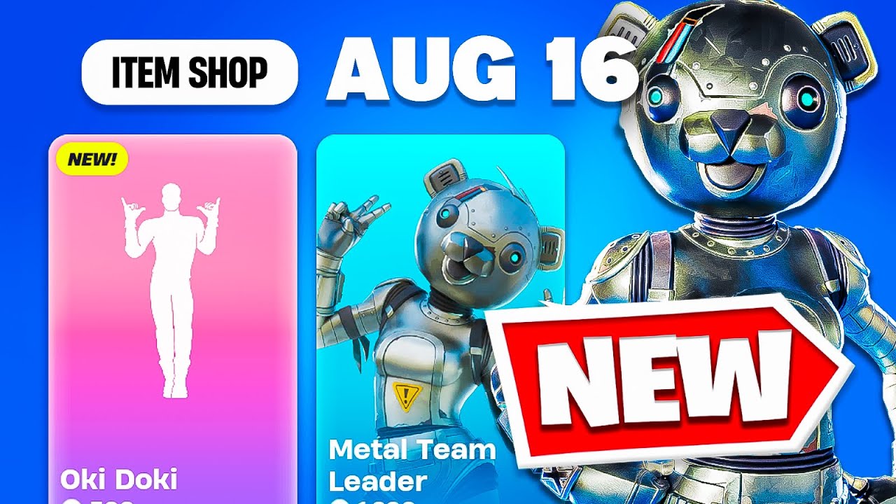 *NEW* Fortnite Item Shop (Aug 16 2024) *Chapter 5 Season 4* - YouTube