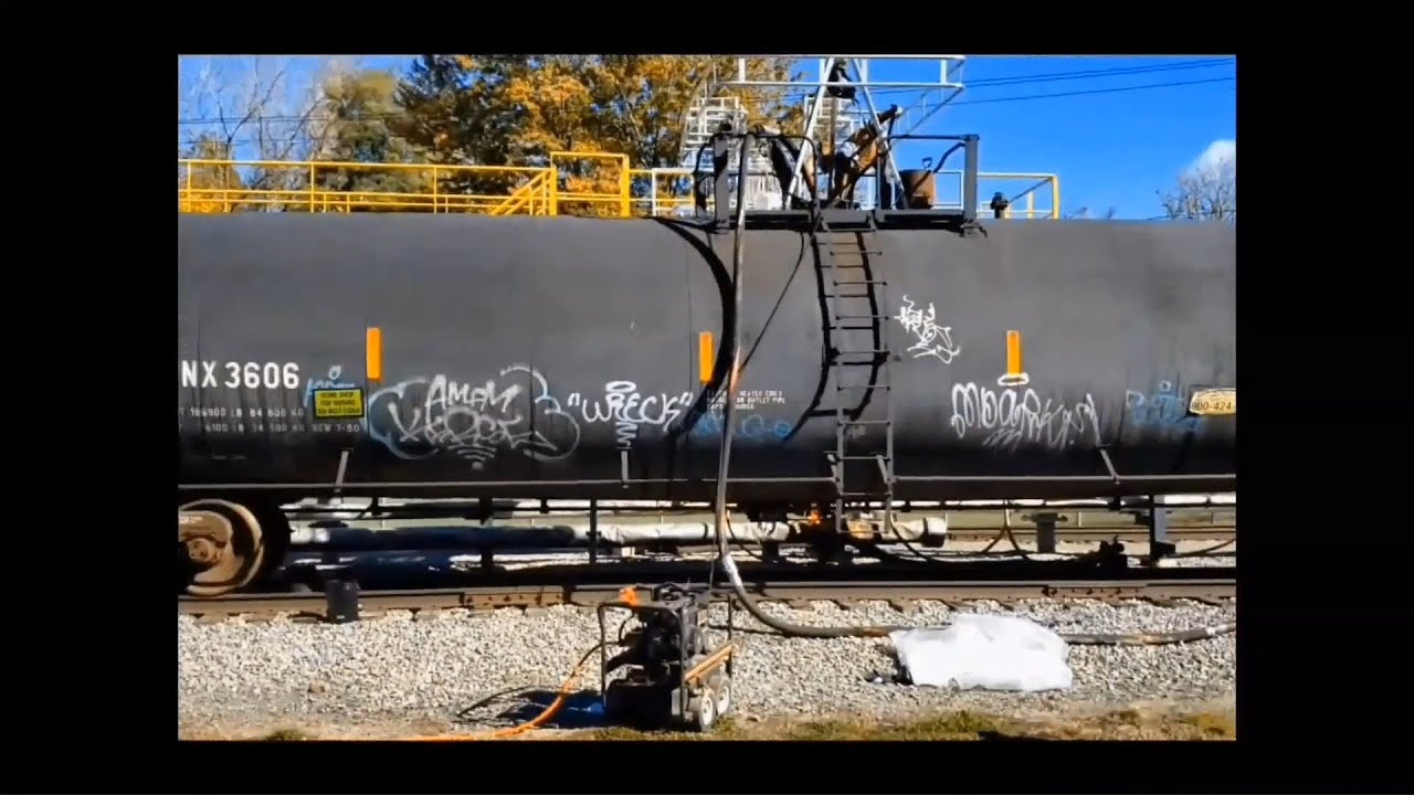 Prepping a Train Tank Car for Destruction & Up Close Look for Hobbyists ...