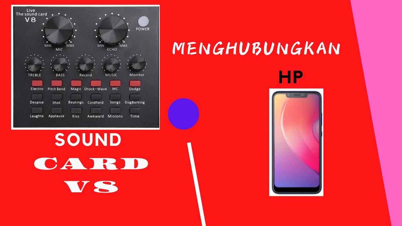 Review Tes Menghubungkan Sound Card V8 dengan Android - YouTube